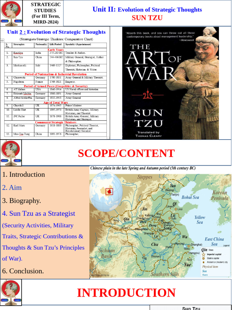 Mird Iii - Strat Studies - Unit 2 B Sun Tzu | PDF | Sun Tzu | The Art ...