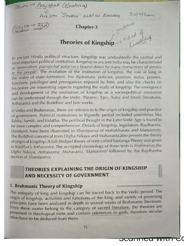 Theories of Kingship | PDF