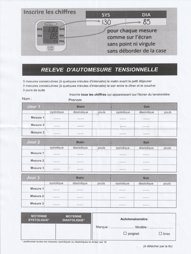 Automesure-Tensionnelle 4 | PDF