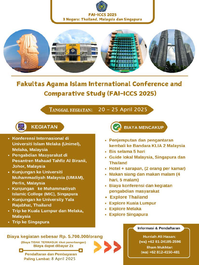 Brosur FAI - Conference 3 Negara | PDF