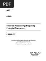 AAT Level 3 Financial Accounting Guide | PDF | Debits And Credits ...