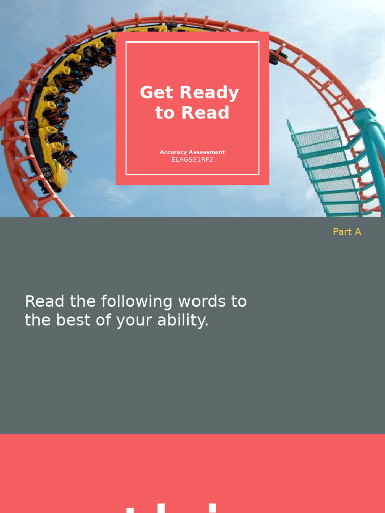 Accuracy Assessment for Early Readers | PDF | Reading Comprehension ...