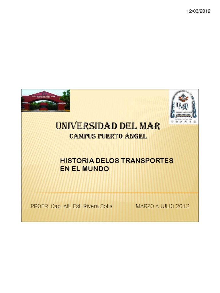 Historia del Transporte en el Mundo | PDF | Transporte ferroviario ...