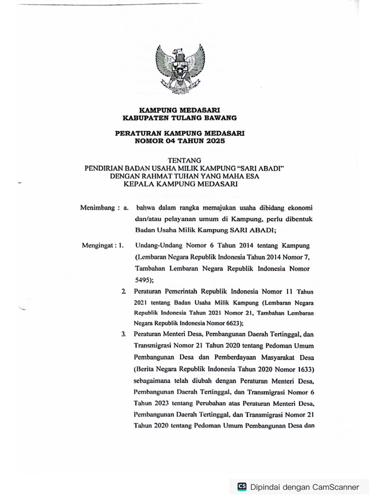 Perkam Bumdes | PDF