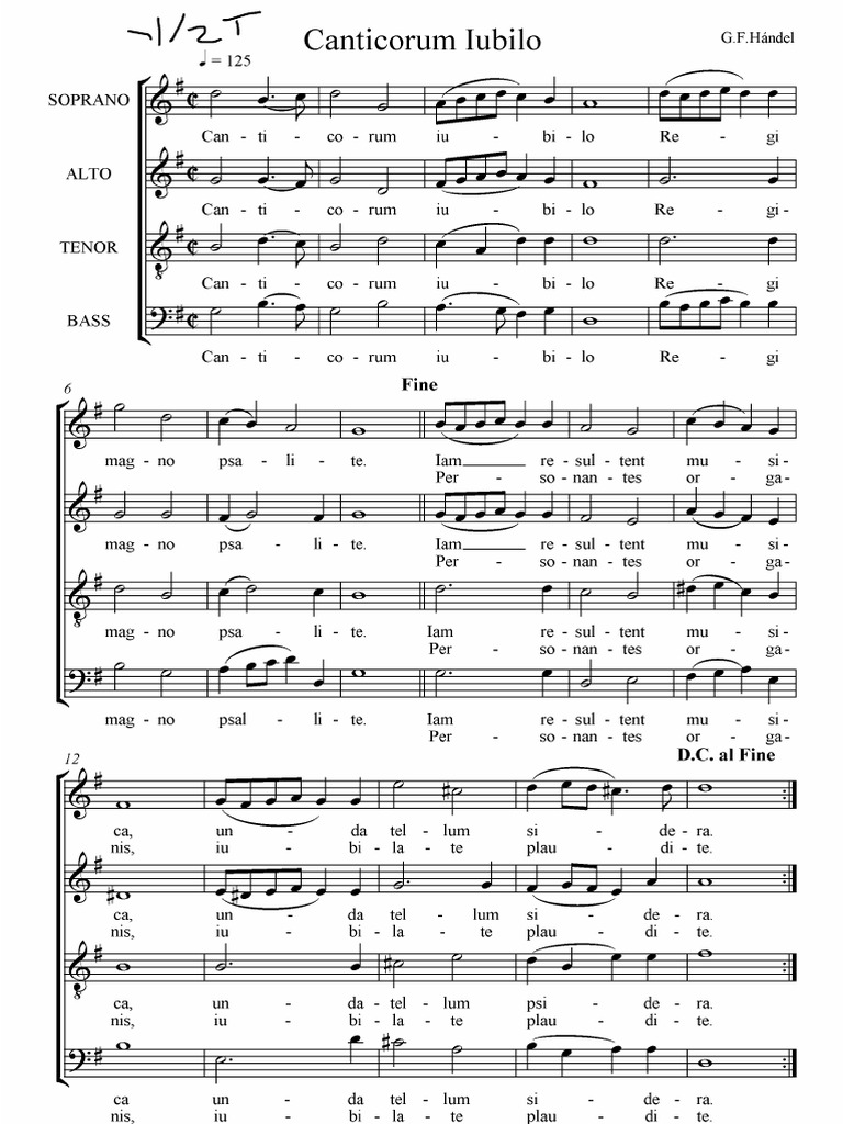 Canticorum Iubilo | PDF