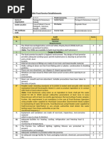 FSSAI Checklist - General Manufacturing | PDF | Hygiene | Food Safety