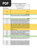 FSSAI CheckList | PDF | Food Safety | Hygiene