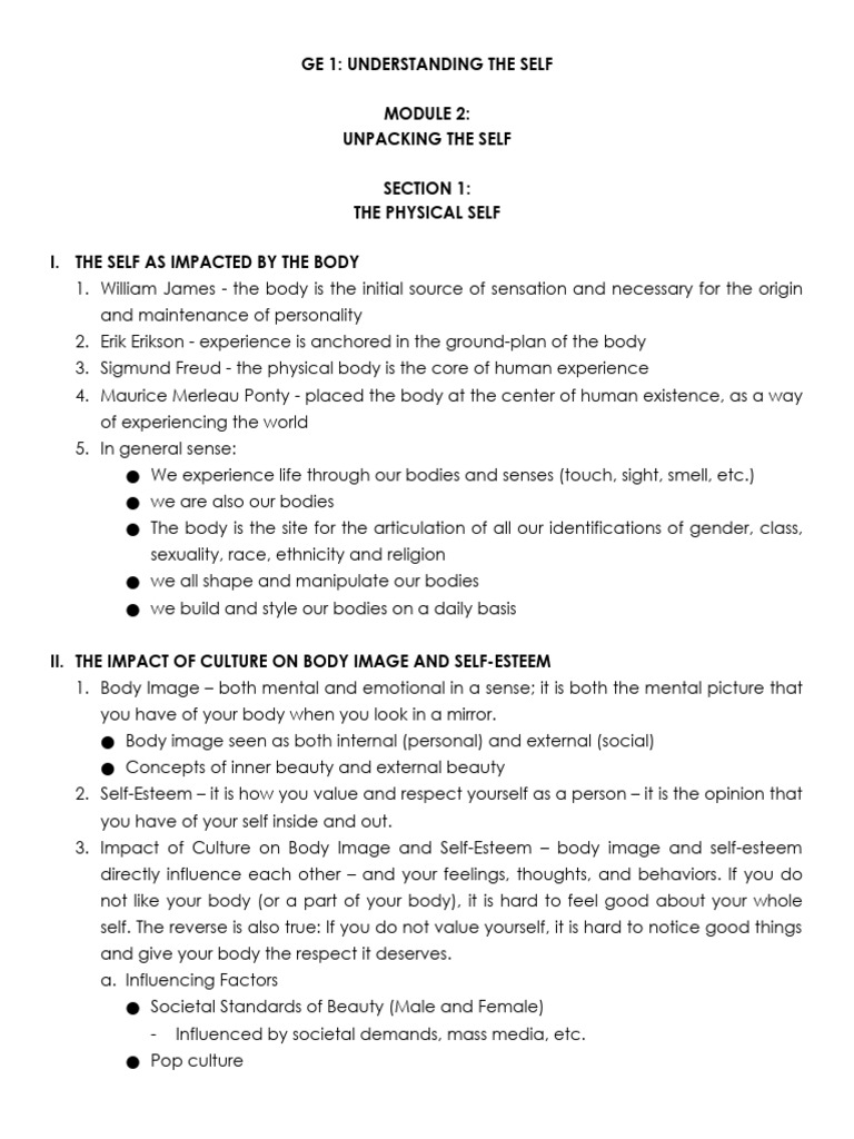 6_The Physical Self | PDF