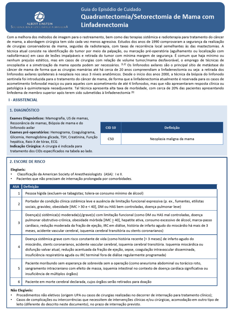 Setorectomia e Quadrantectomia de Mama | PDF | Câncer de mama | Câncer