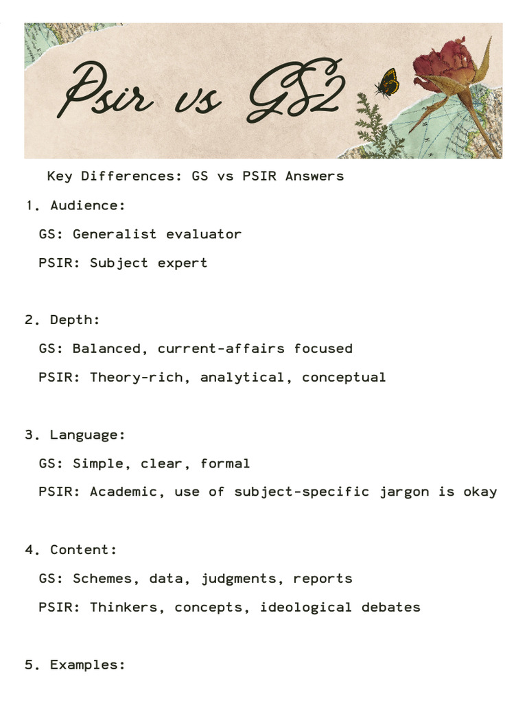 Psir Vs Gs 2 Approach - 20250406 - 143612 - 0000 | PDF | Governance | Political Science