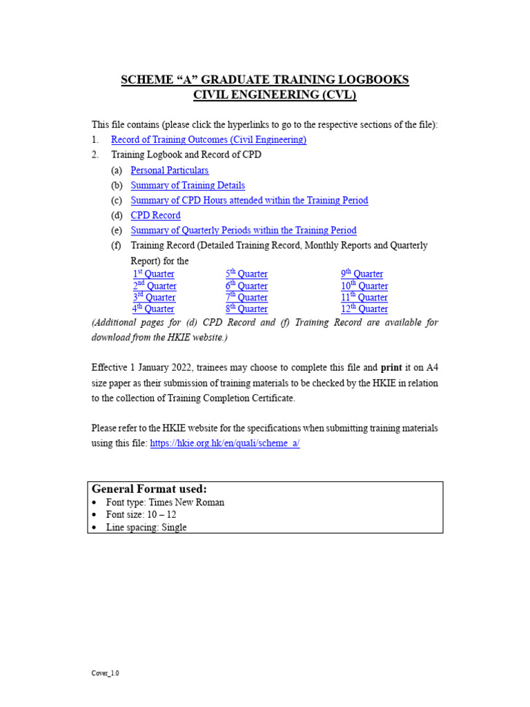 Logbook | PDF | Engineering | Specification (Technical Standard)