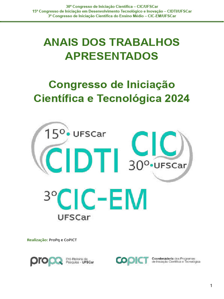 Anais Cic 2024 Final 1 | PDF | Agricultura | Milho