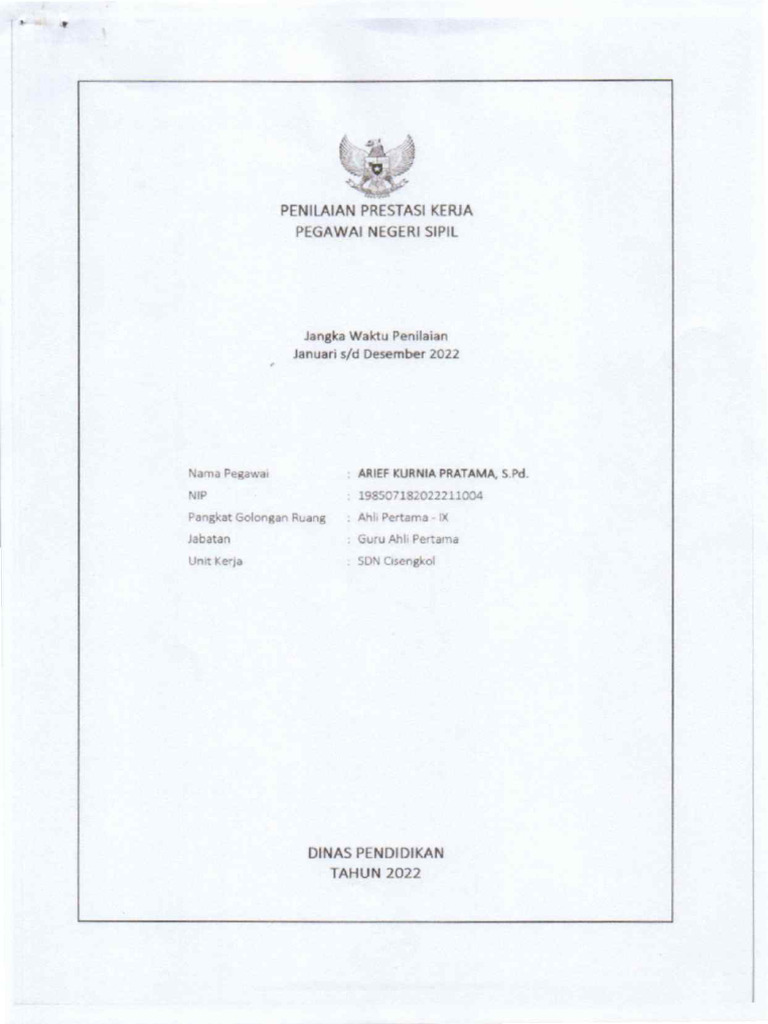 SKP-2022-Arief | PDF