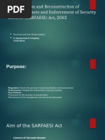 Sarfaesi Act 2002 | PDF | Security Interest | Securitization