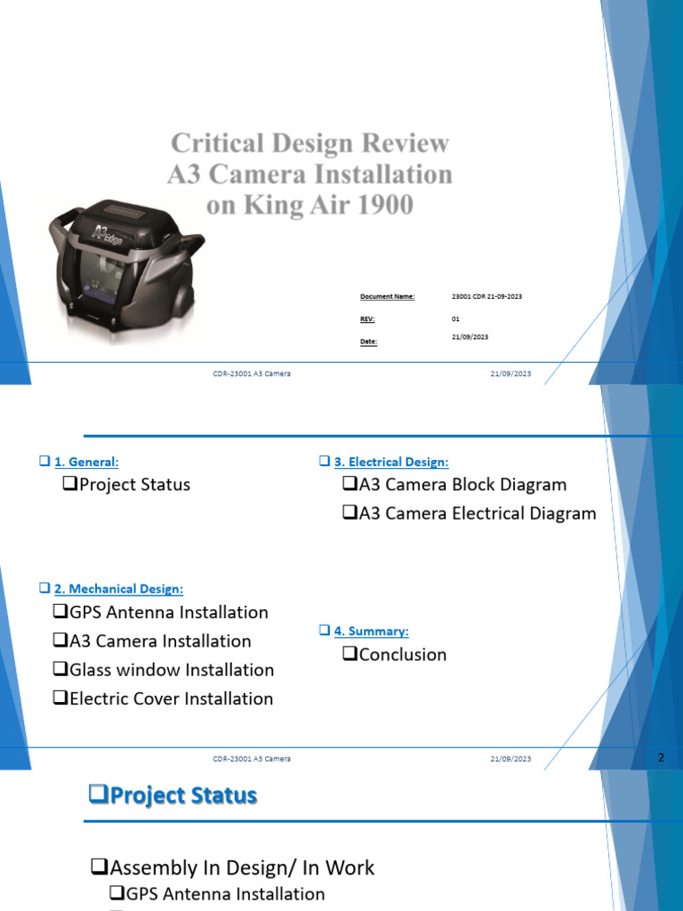 23001-01 CDR 21-09-2023 V2 | PDF | Camera