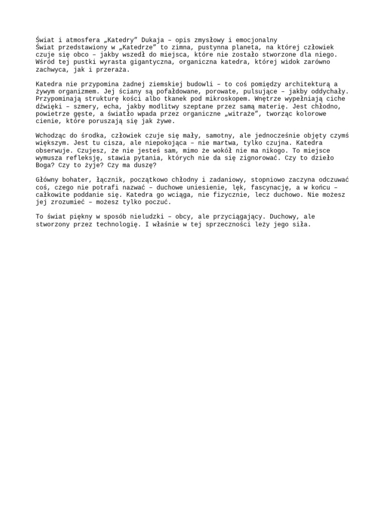 Swiat W Katedrze Dukaja | PDF