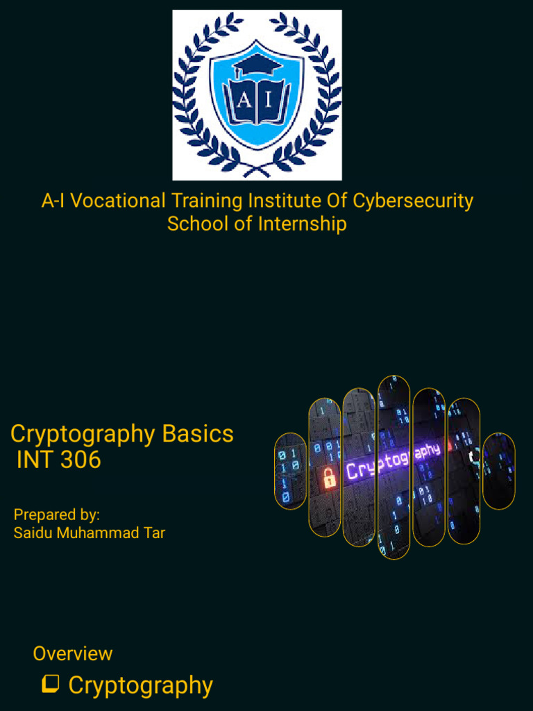Introduction To Cryptography 001 | PDF | Cryptography | Key (Cryptography)