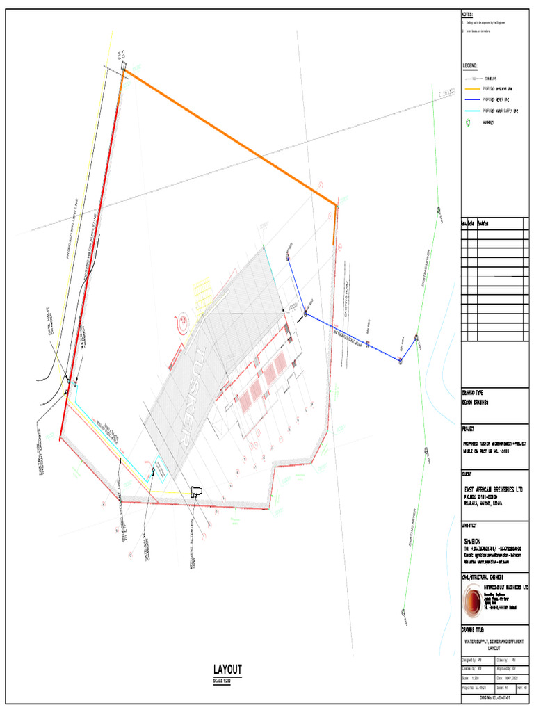 IEL-29-07-01 - Water and Sewer-Layout | PDF