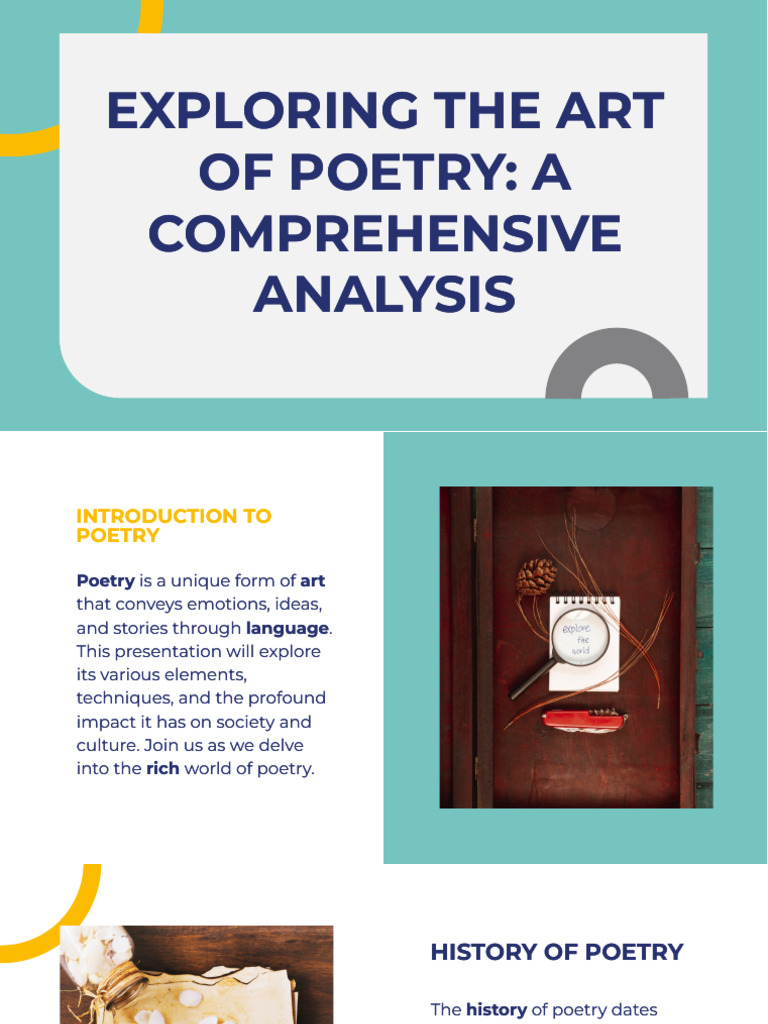 Slidesgo Exploring The Art of Poetry A Comprehensive Analysis ...