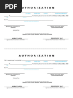 DSWD Authorization Form for Seniors | PDF