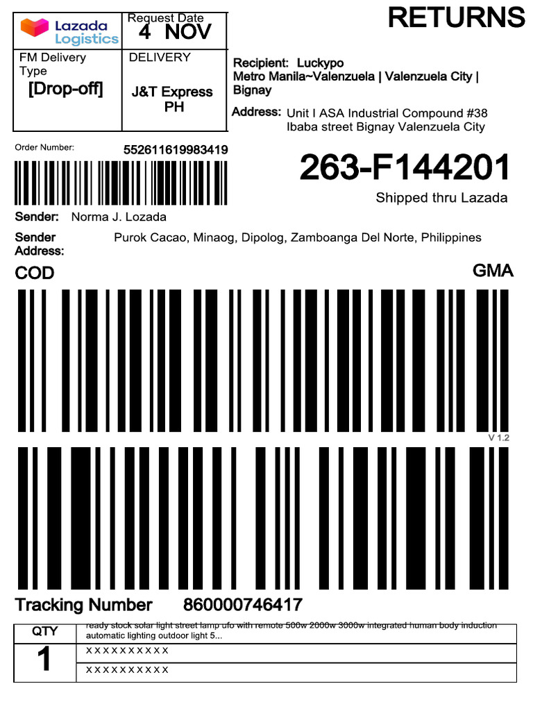 Return Label | PDF