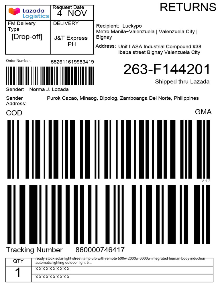 Return Label | PDF