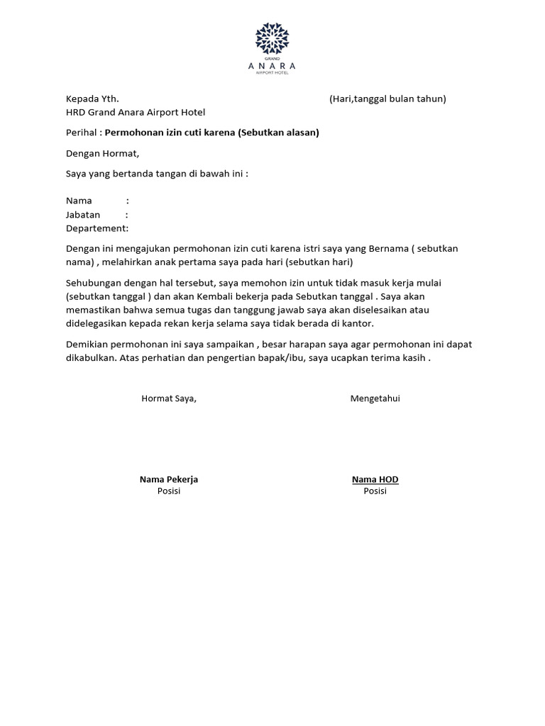 Form Izin Emergency | PDF