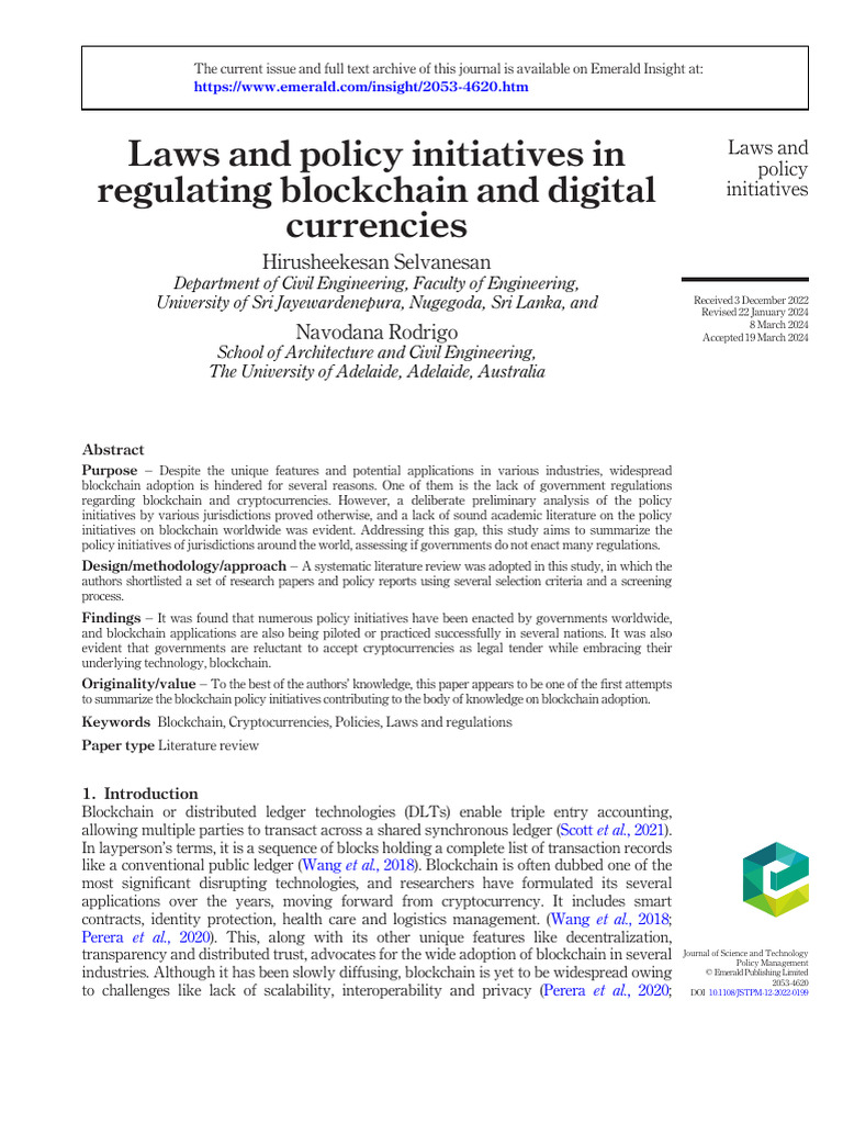10 1108 - JSTPM 12 2022 0199 | PDF | Cryptocurrency | Taxes