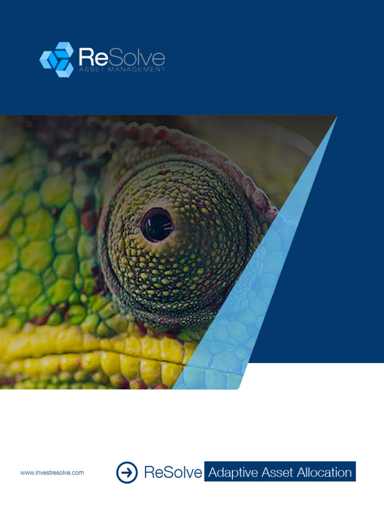 ReSolve Adaptive Asset Allocation A Primer | PDF | Financial Risk | Diversification (Finance)