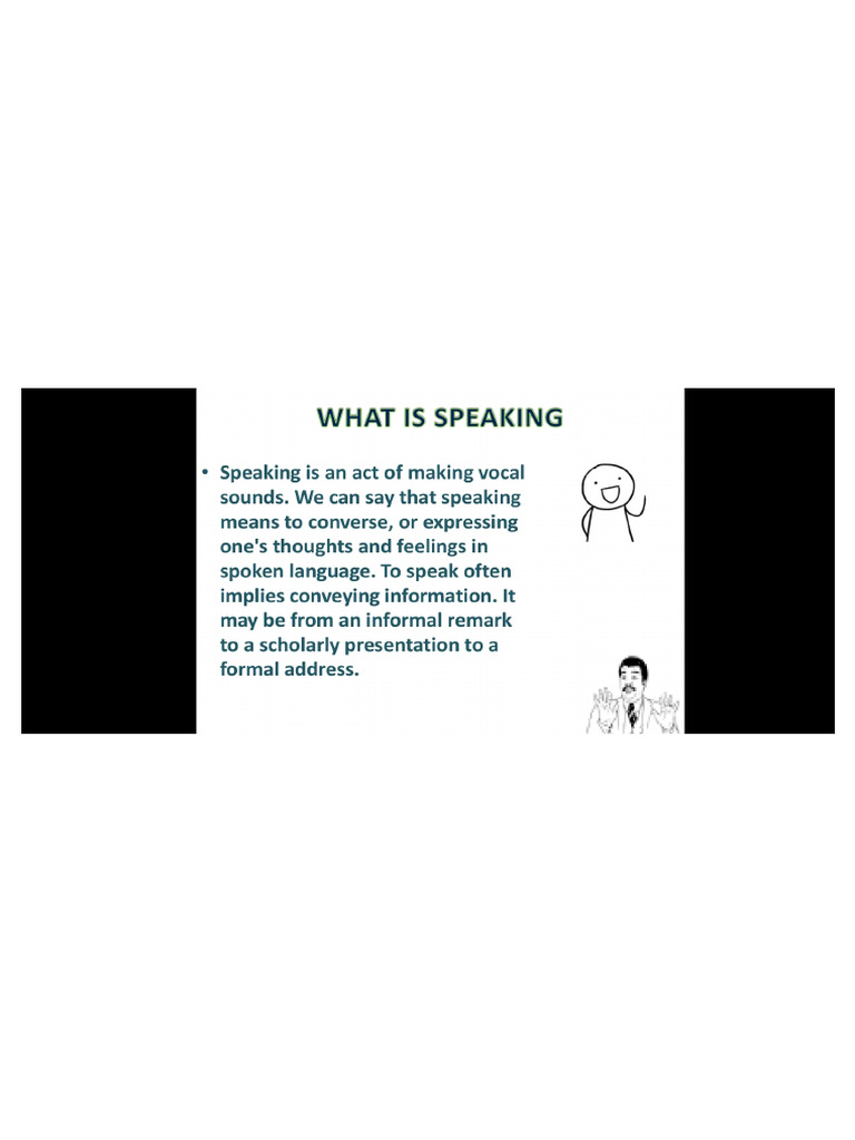 Speaking Skillss | PDF