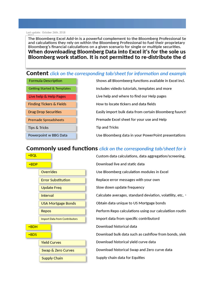 BBG Xapi | PDF | Microsoft Excel | Bonds (Finance)
