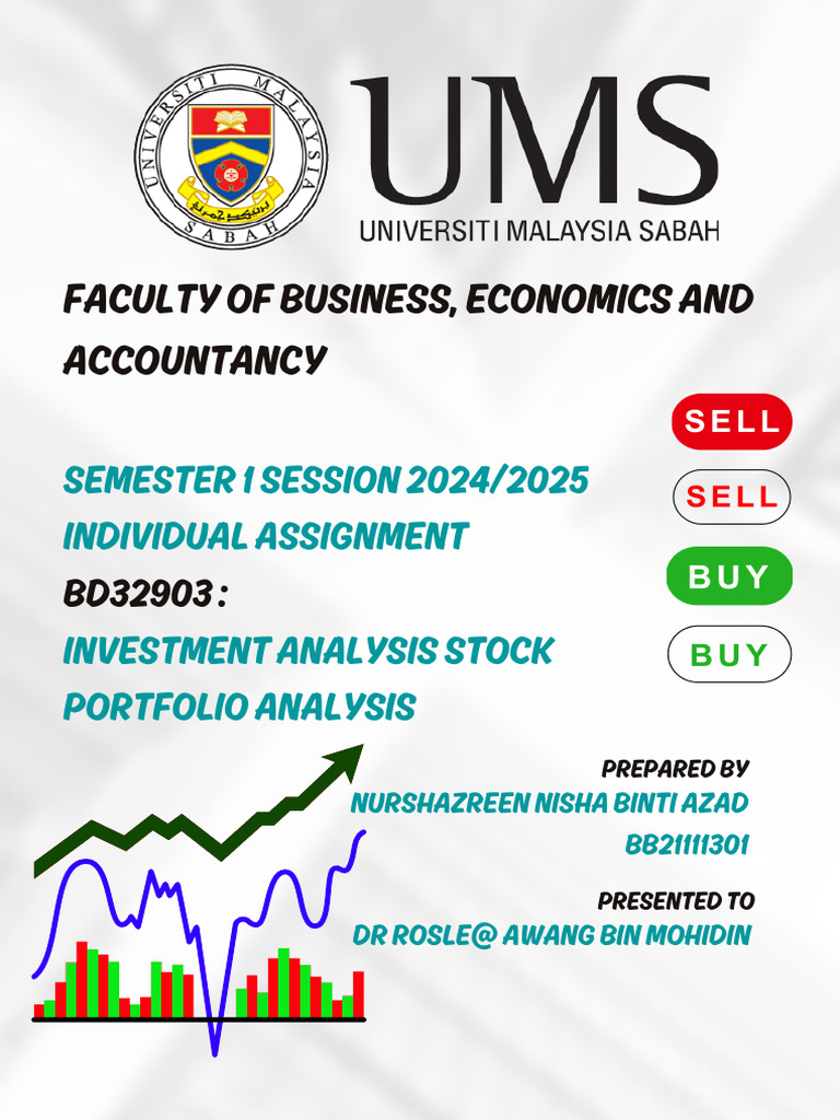 Nurshazreen Nisha Binti Azad - bb21111301 (Portfolio Analysis) | PDF | Beta (Finance) | Economic ...