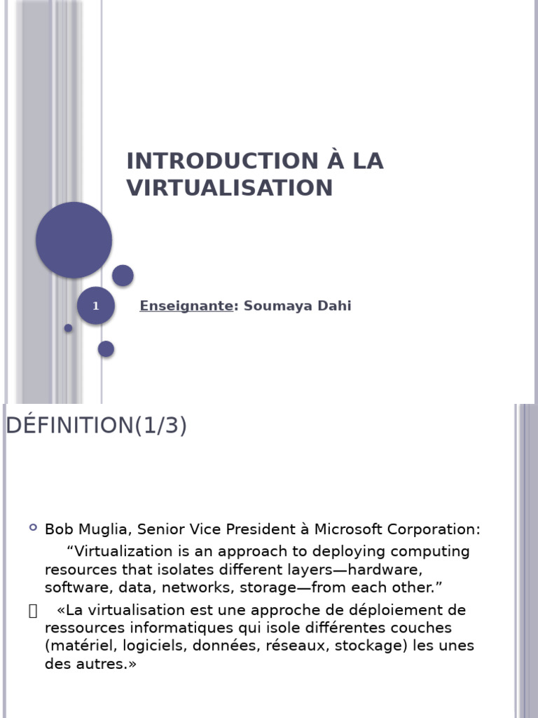 Chap1 Introduction À La Virtualisation FINAL PROPRE | PDF | Virtualisation | VMware