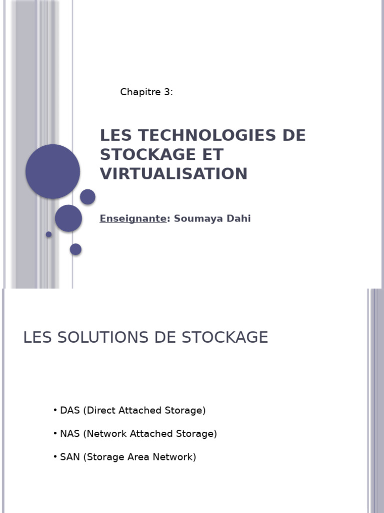 Chap3 Virtualisation de Stockage FINAL Propre 2025 CC Final | PDF | Machine virtuelle | Serveur ...