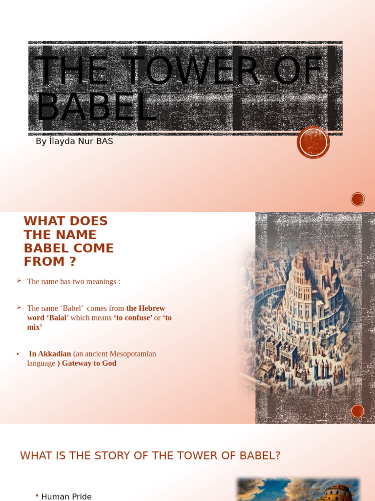 The Tower of Babel | PDF