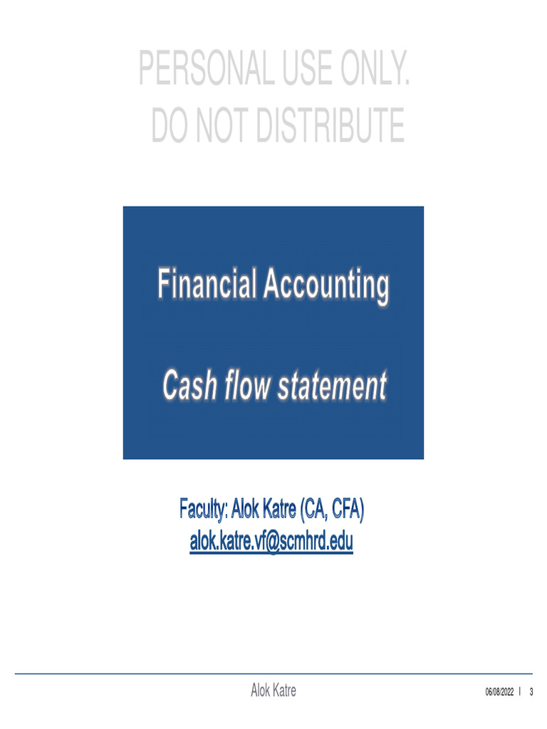 Fin. Accounting Module 9 - Cash Flow Statement | PDF | Cash Flow ...