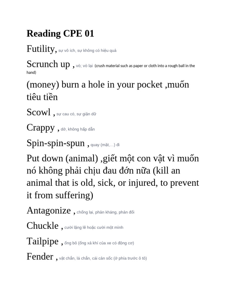 Reading CPE 01 | PDF
