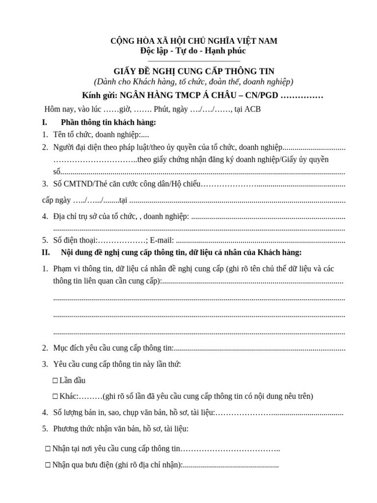 01 Phieu Yeu Cau | PDF