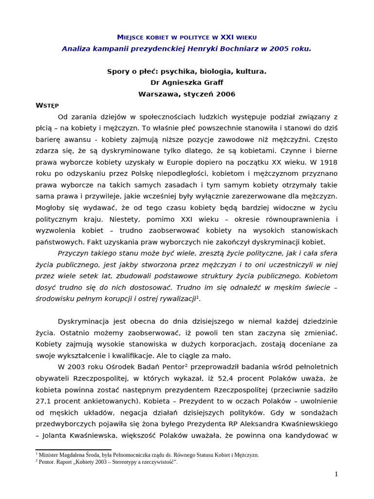 miejsce kobiet w polityce_Beata Włodarska_1557_praca | PDF