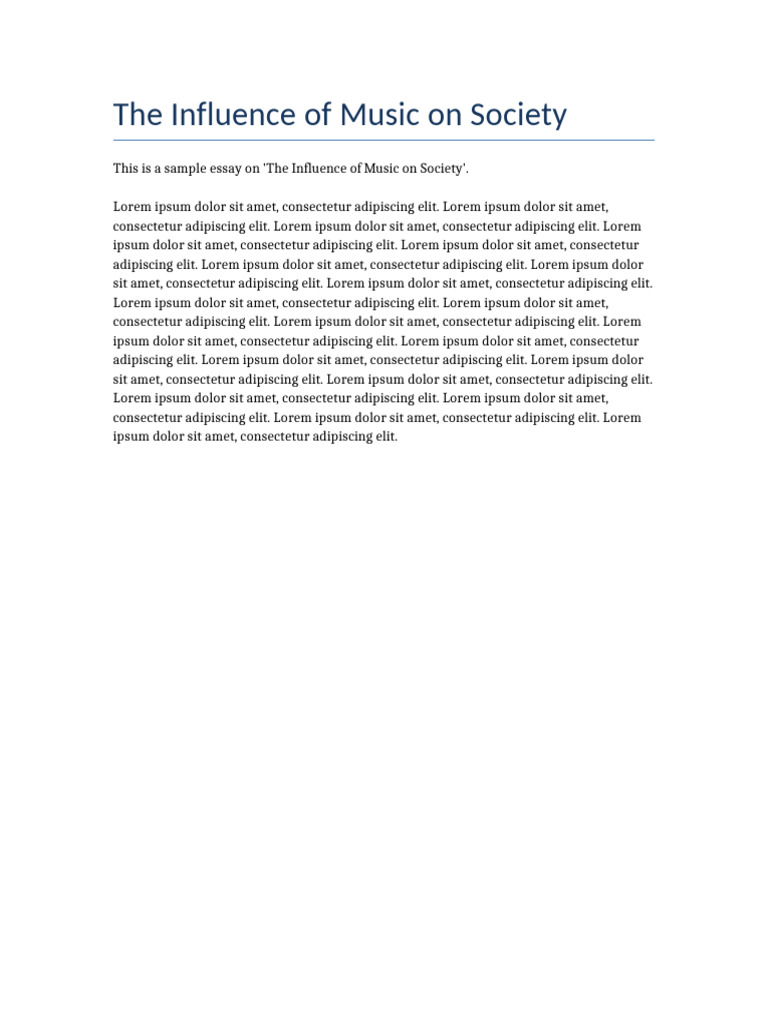 The_Influence_of_Music_on_Society | PDF