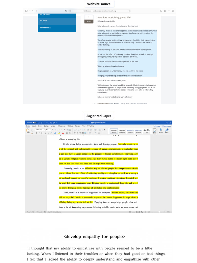 Plagiarized Paper Analysis and Insights | PDF