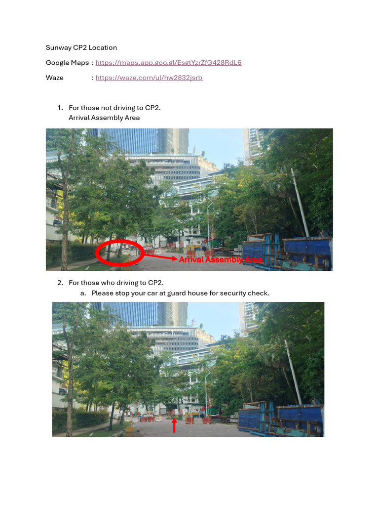 Sunway CP2 Location | PDF