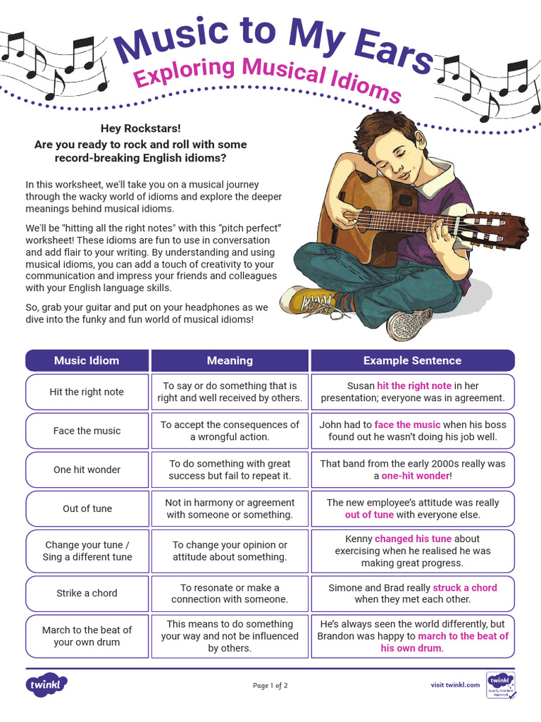T e 1682634832 Music To My Ears Exploring Musical Idioms Adults A2 ...