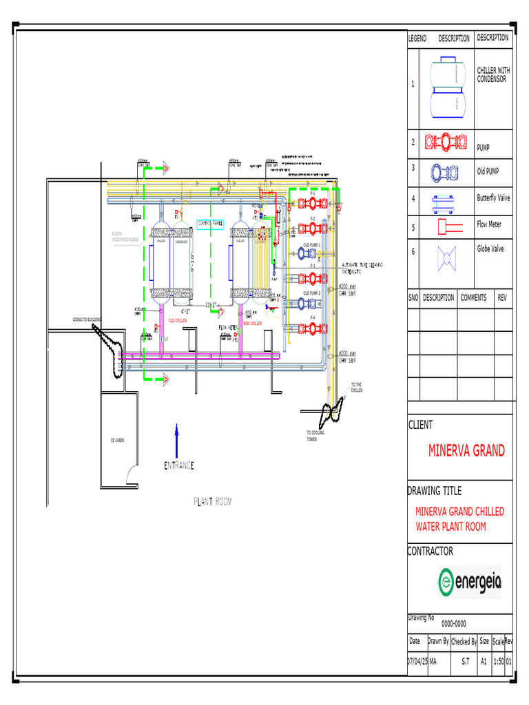 Chiller Plant Room Layout 10042025 | PDF | Machines | Chemical Engineering