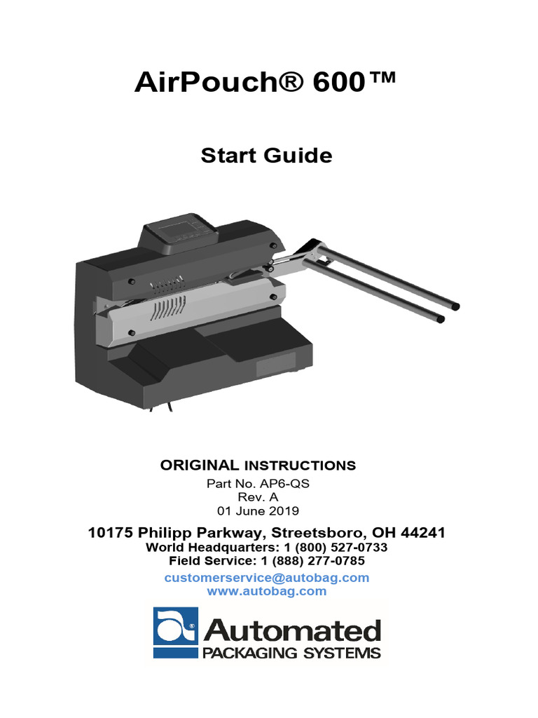AirPouch 600 Start Guide | PDF