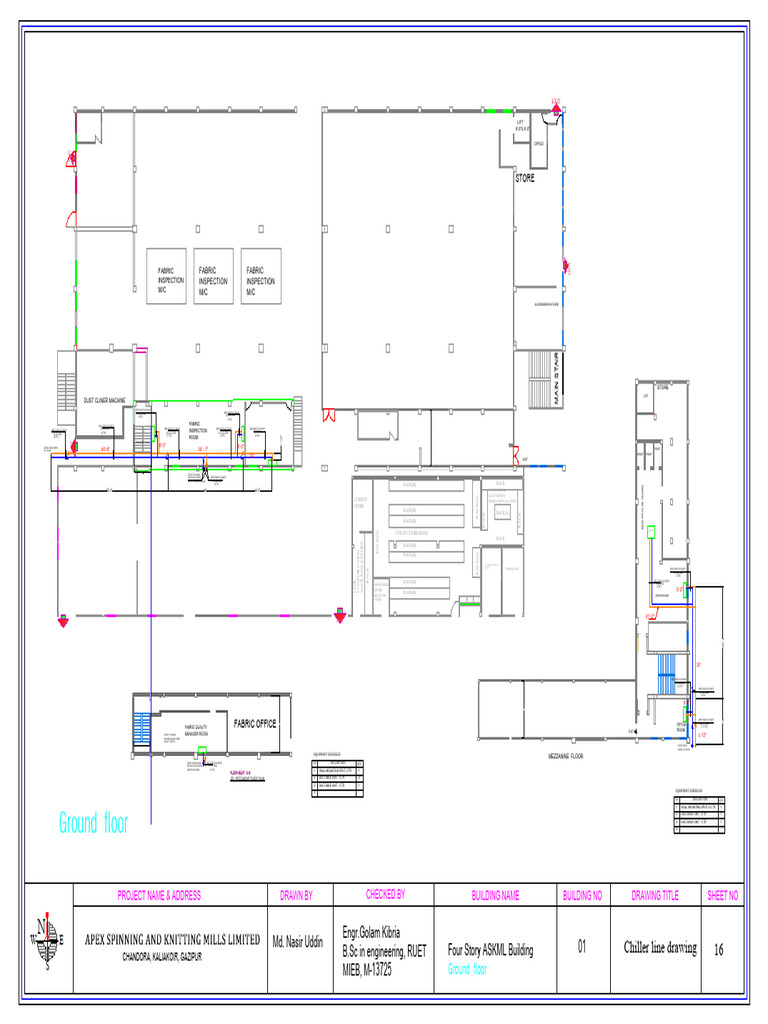 Chiller Line Drawing 20-08-24 (INDIA)-Model Four Story ASKML Building ...