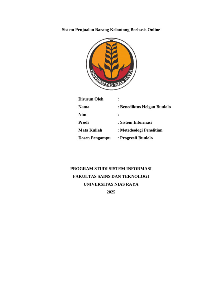 Proposal Helgan | PDF
