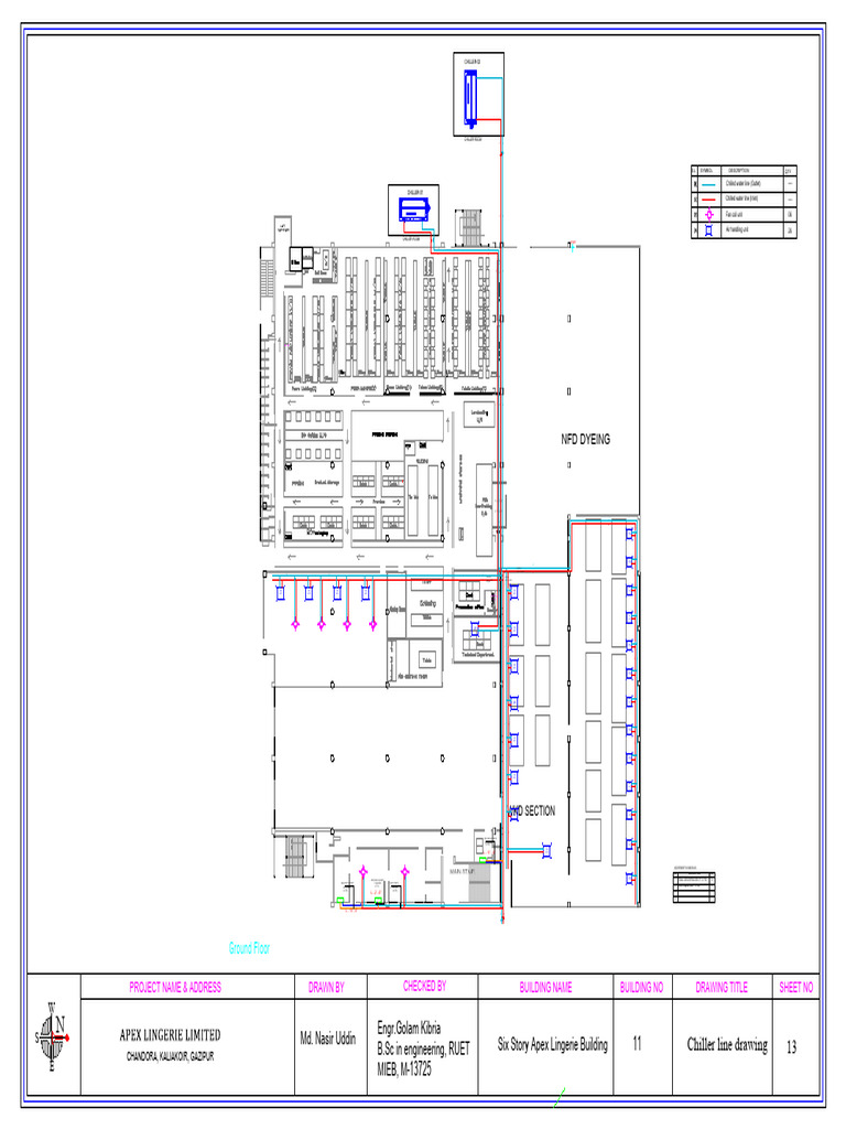 Six Story Apex Lingerie Building Chiller Line Drawing 20-08-24 (INDIA ...