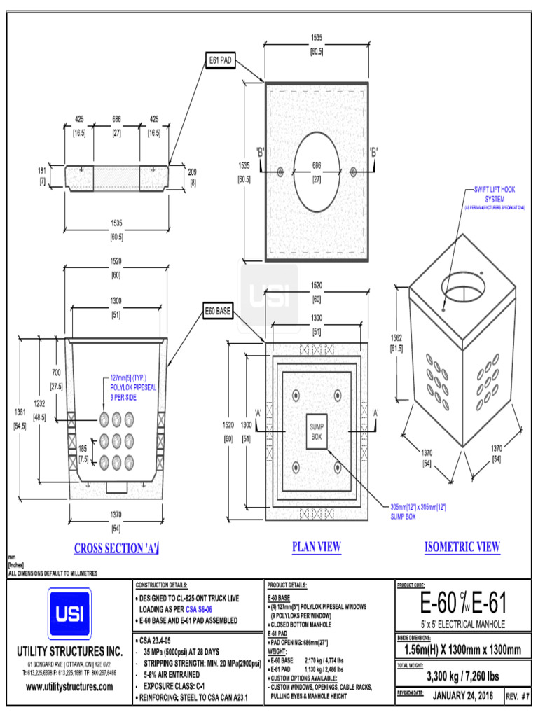 E60-E61-1200x1200mm Manhole | PDF