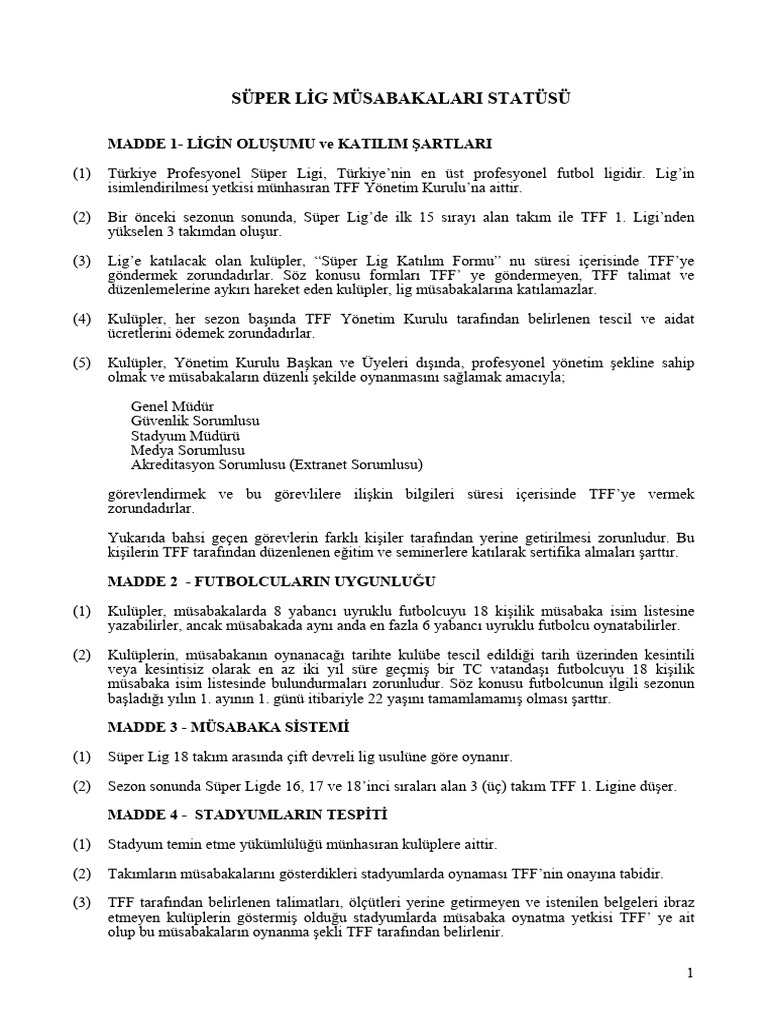 Super Lig | PDF